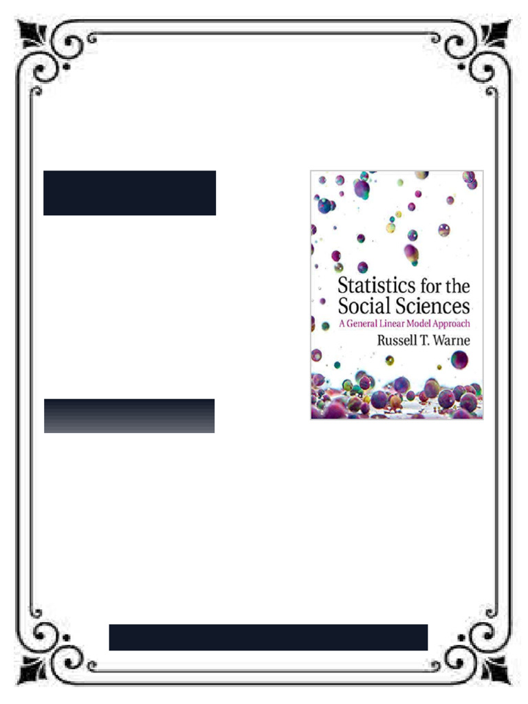 Statistics for the Social Sciences A General Linear Model Approach ...