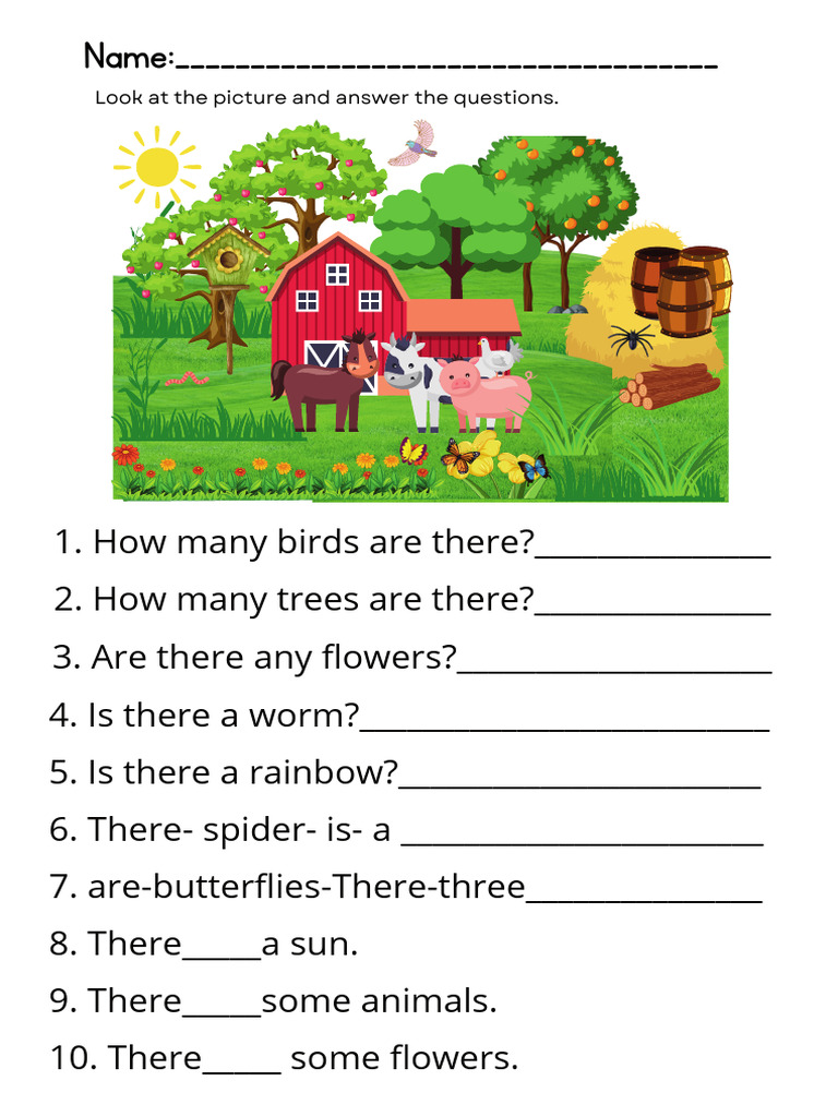 RCQ There Is_There Are English Worksheet | PDF