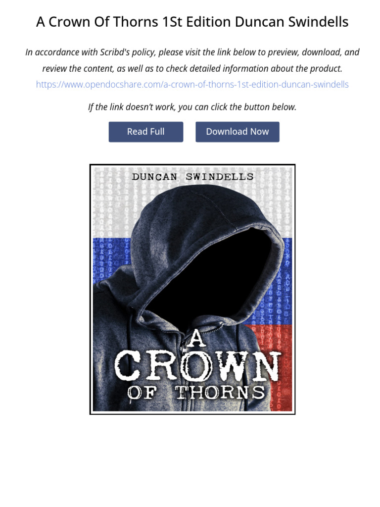 A Crown of Thorns 1st Edition Duncan Swindells | PDF