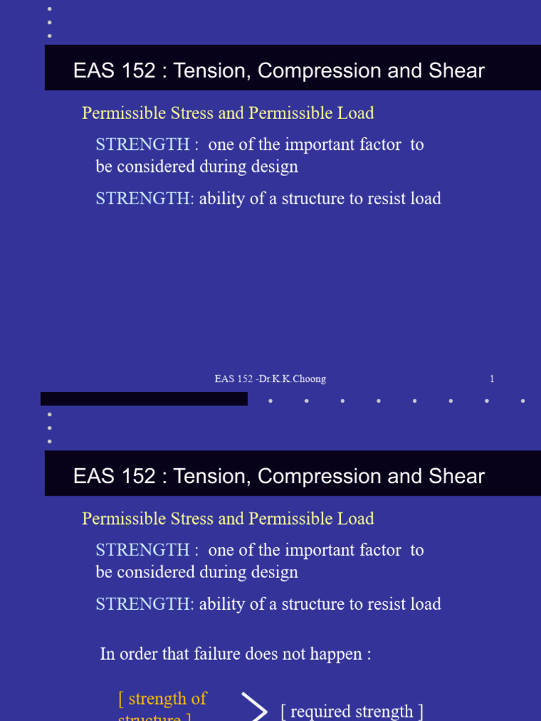 Tension, Compression and Shear Part 3 | PDF | Strength Of Materials ...