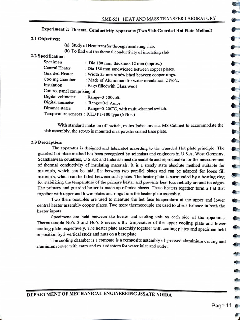 HMT Exp 2 | PDF | Thermal Insulation | Heat Transfer