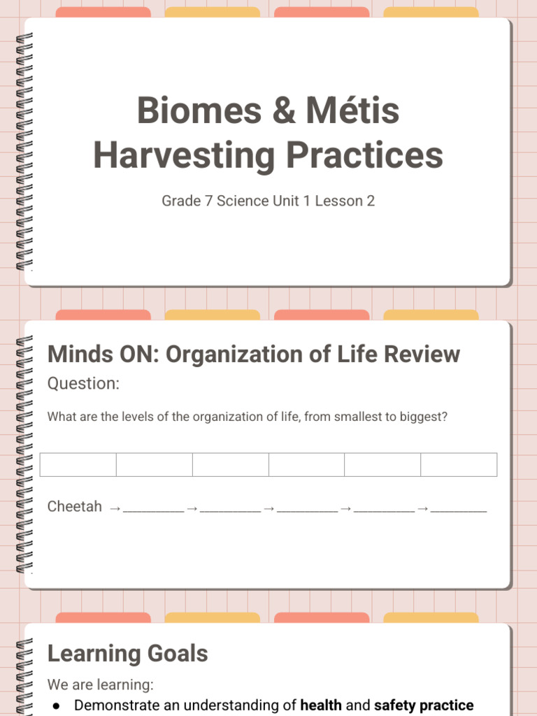 Lesson 2_Biomes & Métis Harvesting Practices | PDF | Forests ...