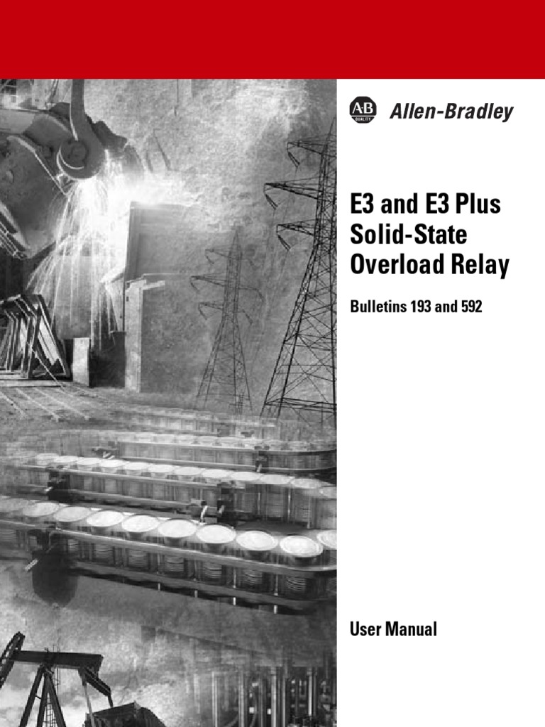 E3 and E3 Plus Solid-State Overload Relay | PDF | Electrostatic ...