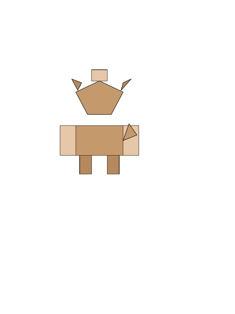 Modelo 3D de Capivara em Papercraft | PDF