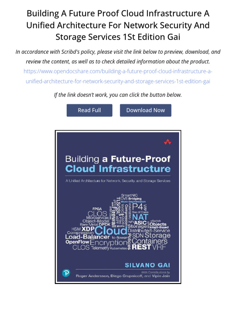 Building a Future Proof Cloud Infrastructure A Unified Architecture for Network Security and ...