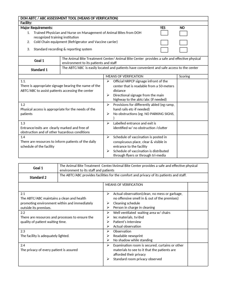 Animal-Bite-Self-Assessment-Form | PDF | Rabies | Vaccines