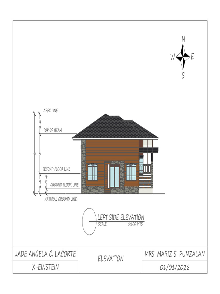 Elevation Drawing for X-Einstein Project | PDF