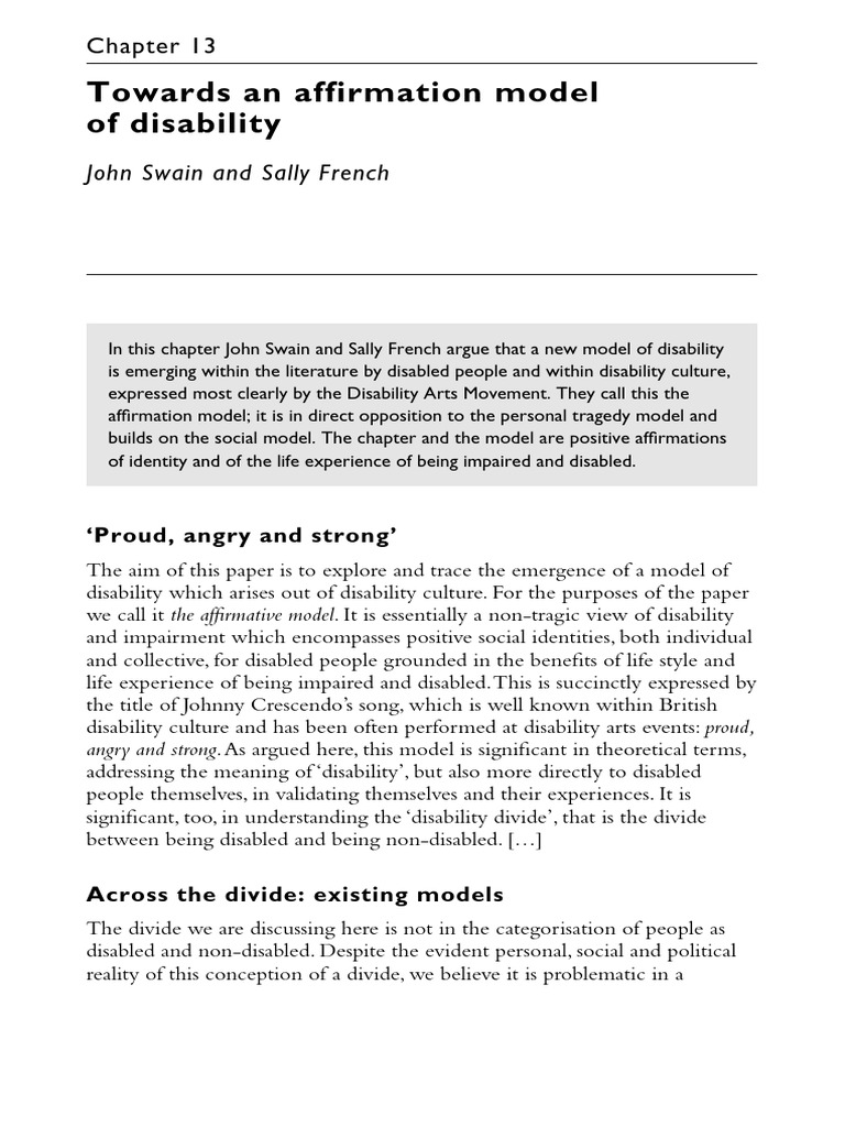 Equality, Participation and Inclusion 1 Diverse Pe... ---- (Chapter 13 ...