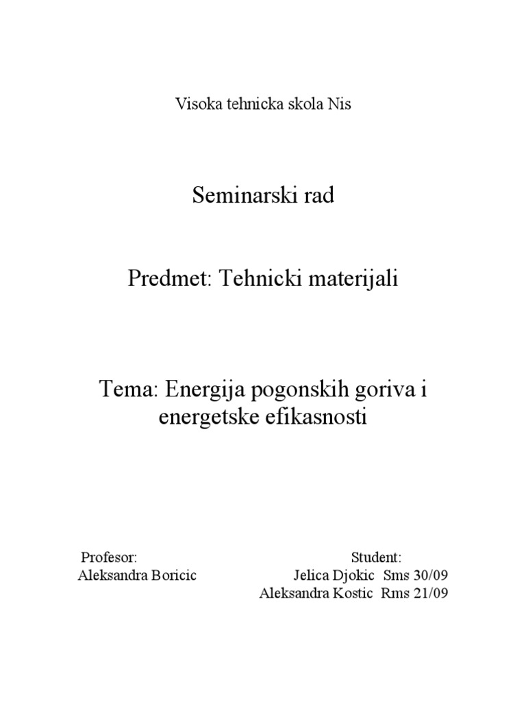Tehnicki Materijali | PDF