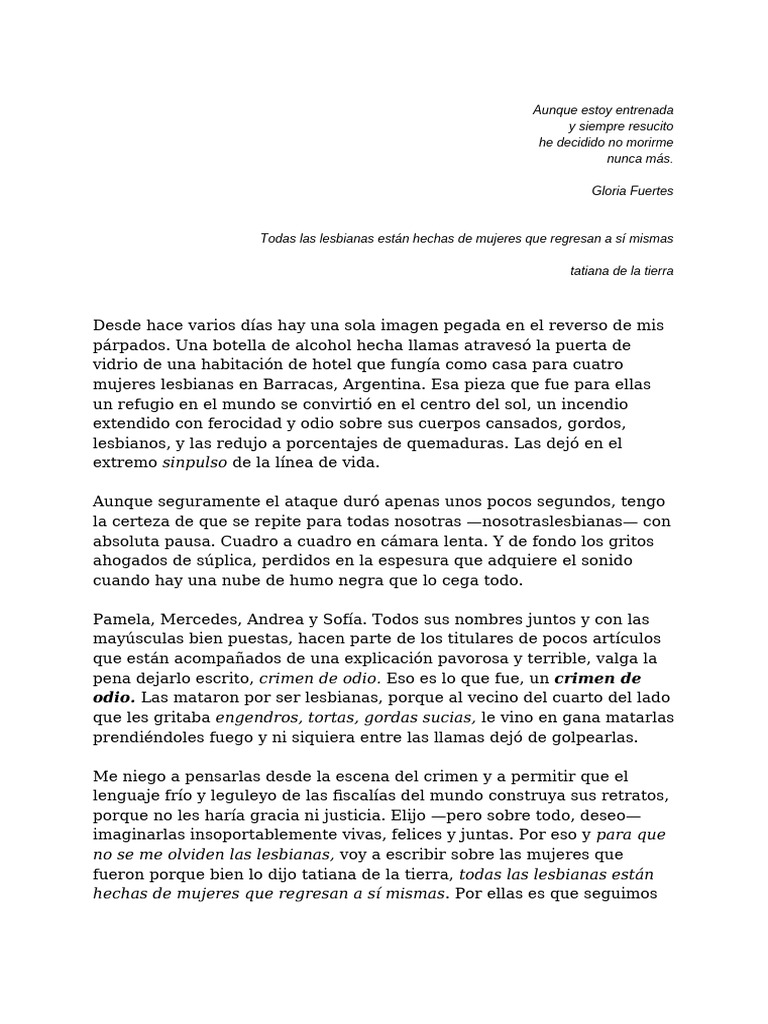 última cena - María Cuestas (1) | PDF | Lesbianas | Amor