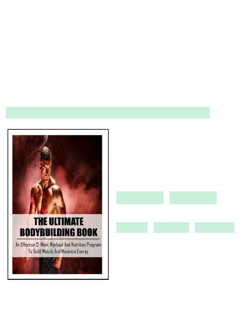 The Ultimate Bodybuilding Book An Effective 12week Workout And ...