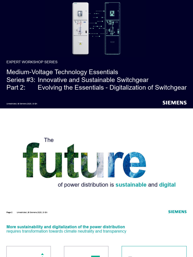 Part 2 - MV Technology Essentials - Digitalization of Switchgear | PDF ...