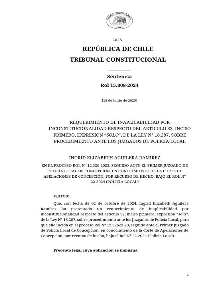 STC_15_808-24 fallo TC que habla del derecho al recurso | PDF | Debido ...
