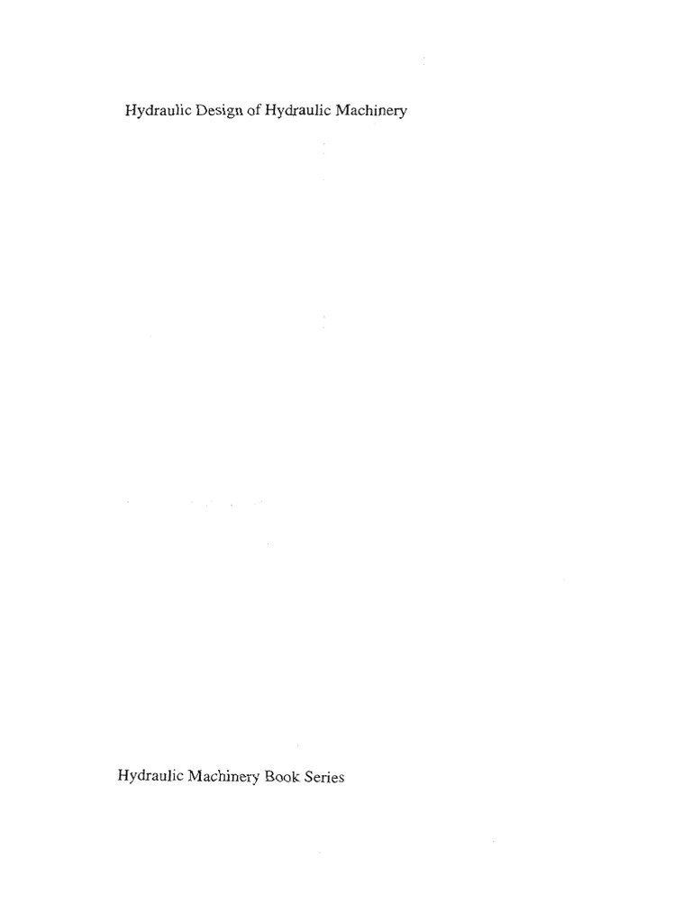 Hydraulic Design of Hydraulic Machinery-Radha Krishna | PDF