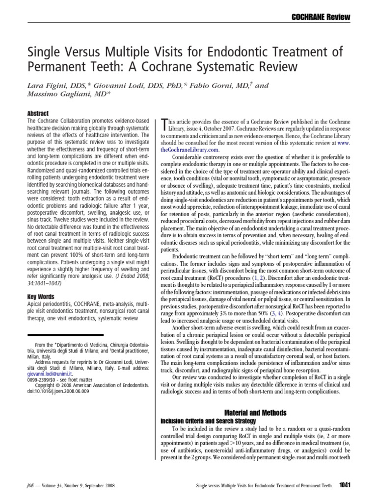2008 Figini Single Versus Multiple Visit | PDF | Medical Specialties ...