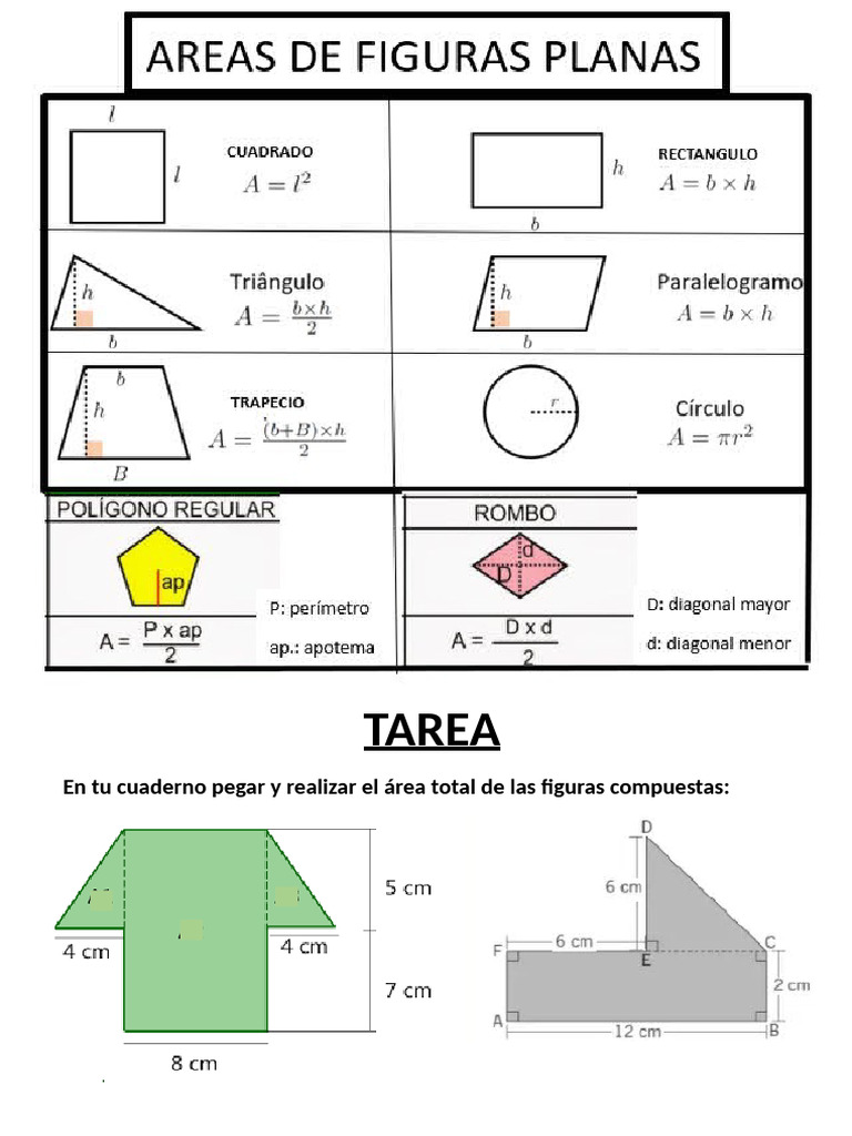 Area de Figuras Compuestas | PDF