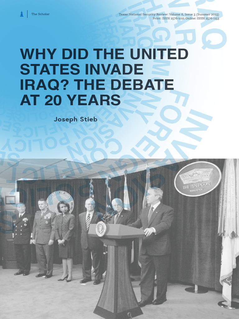 Why Did the United States Invade Iraq_ The Debate at 20 Years-3 | PDF ...