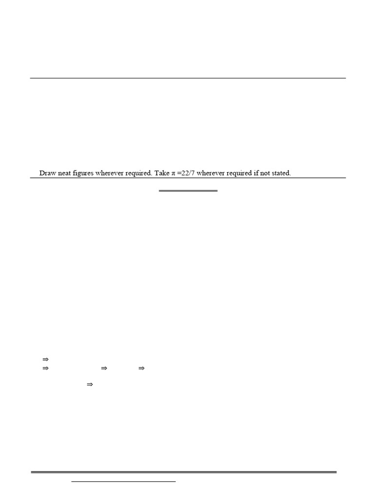 Maths Class x Sample Paper Test 11 for Board Exam 2023 Answers 3 | PDF ...