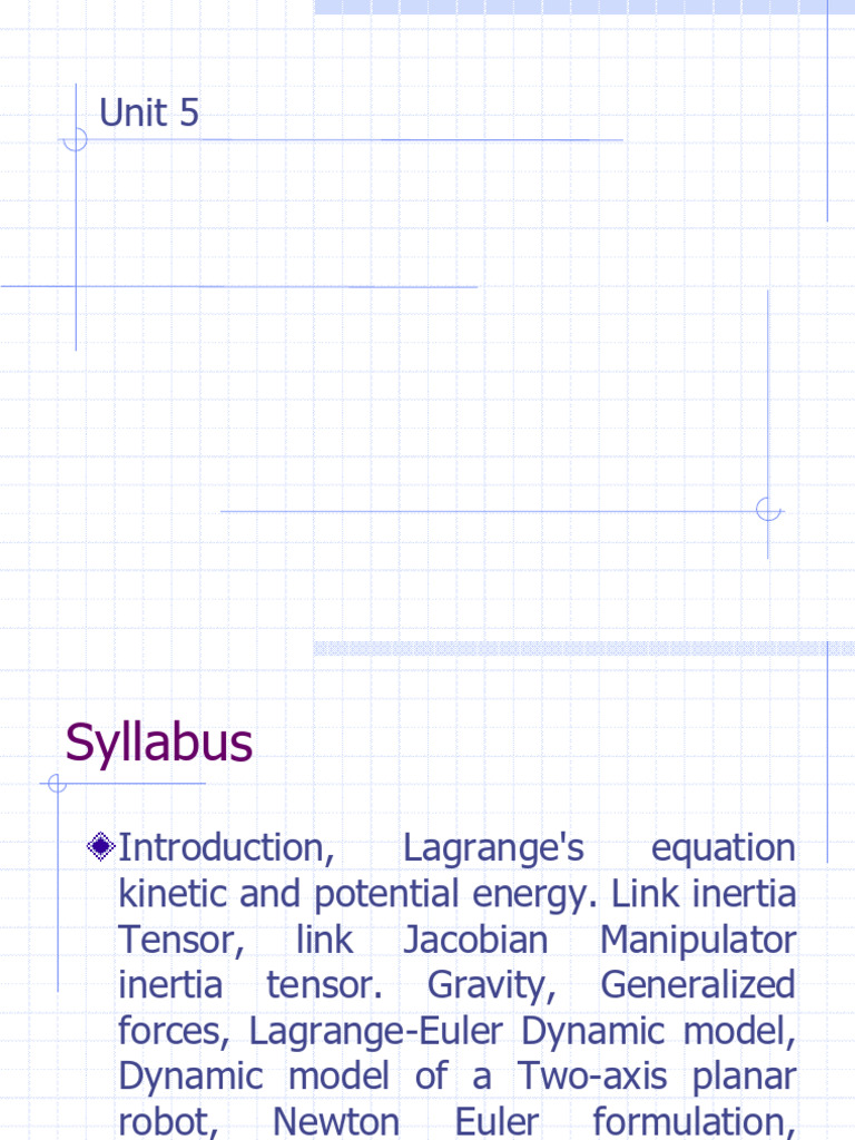 Manipulator Dynamics and Control Methods | PDF | Rotation Around A ...