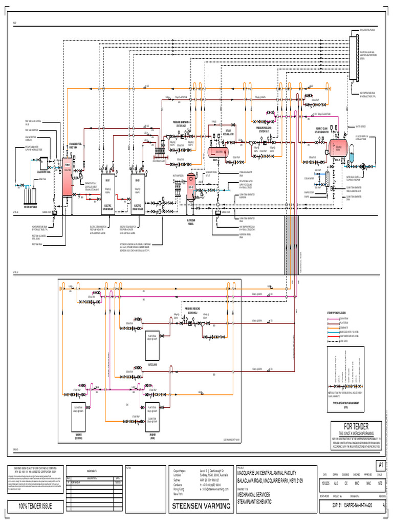Steam Plant Schematic for Tender | PDF | Steam | Boiler