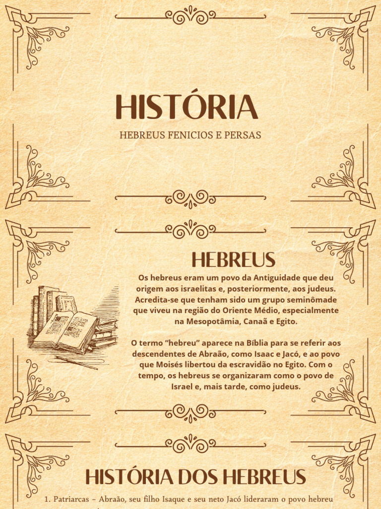 Brown Vintage Classic Project History Presentation.pdf | PDF | Fenícia ...