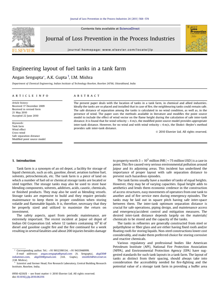 Engineering Layout of Fuel Tanks in a Ta | PDF | Motion (Physics ...