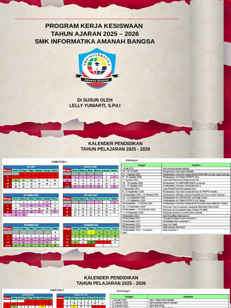 Program Kerja Kesiswaan | PDF