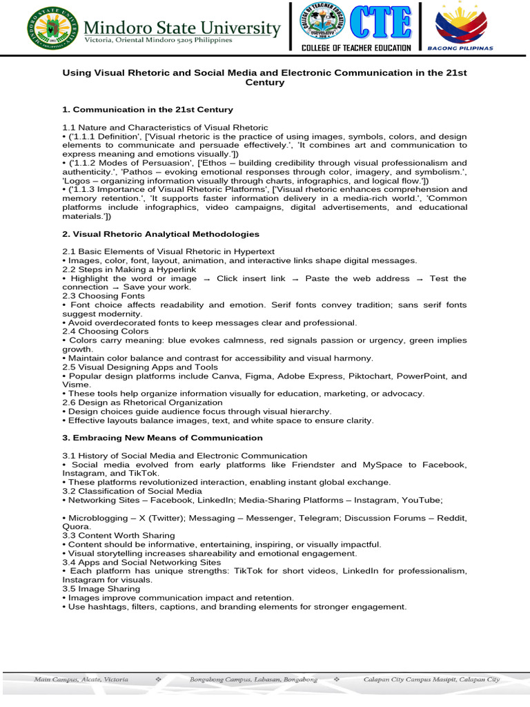 Visual Rhetoric in 21st Century Communication | PDF | Social Media ...