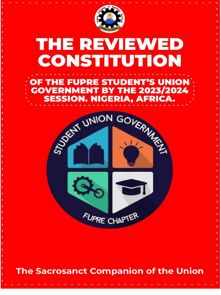 FUPRE Student Union Constitution Review | PDF | United States Senate ...