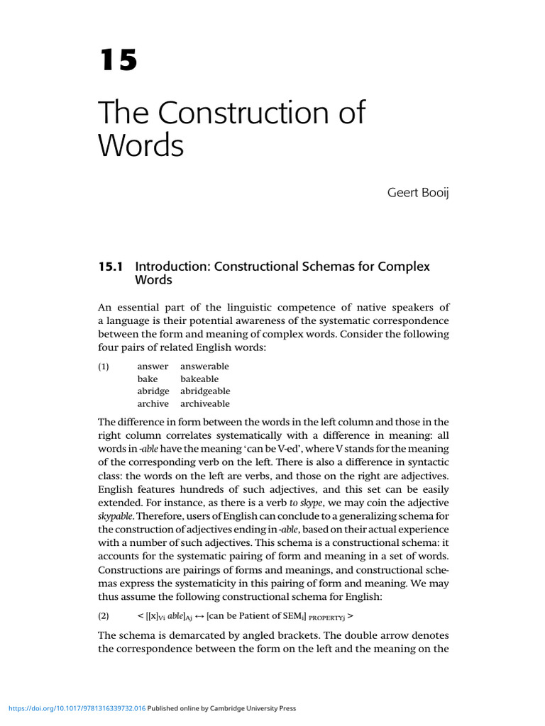 14.3 Pp 229 245 the Construction of Words | PDF | Morphology ...