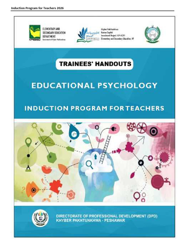 Trainee Handout Eduational Psychology IP-V 01-01-2026 | PDF | Learning ...