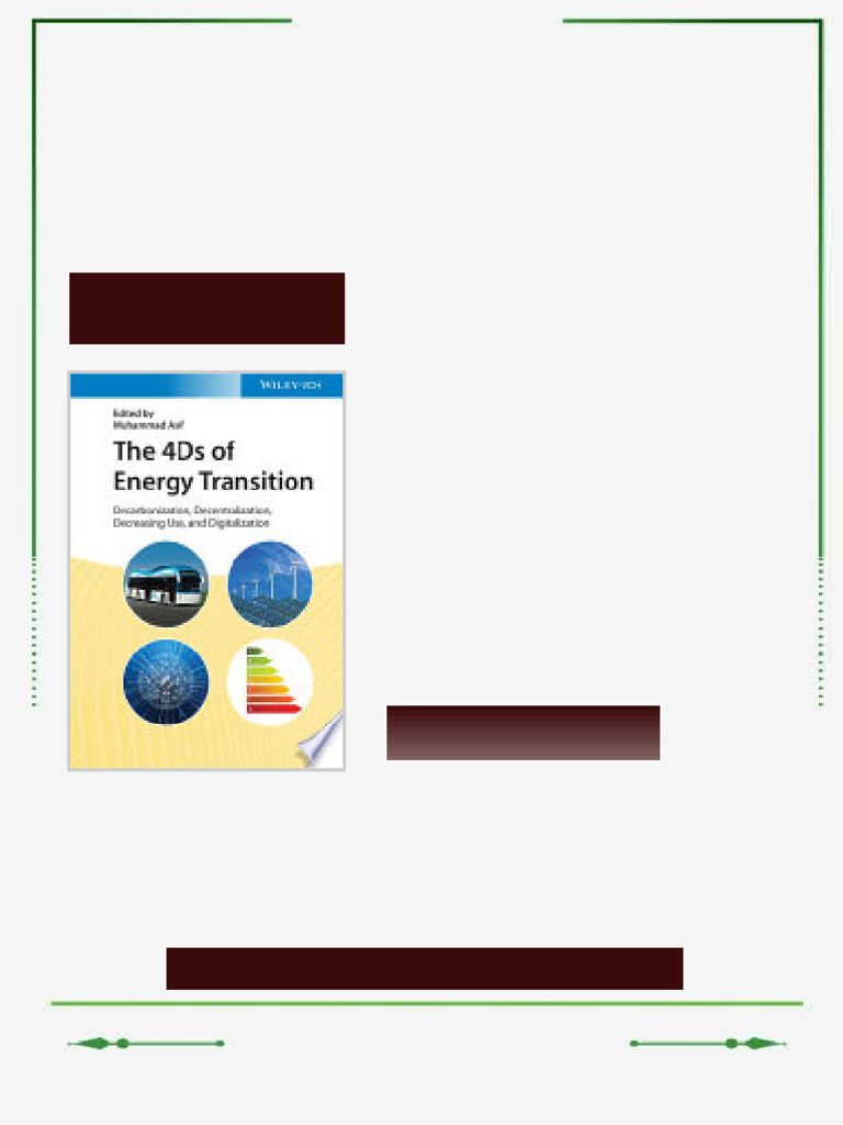 The 4Ds of Energy Transition : Decarbonization, Decentralization ...