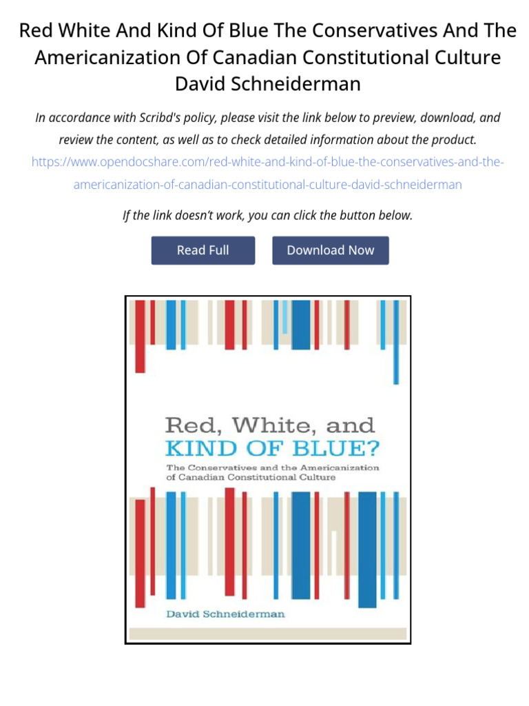 Red White And Kind Of Blue The Conservatives And The Americanization Of ...