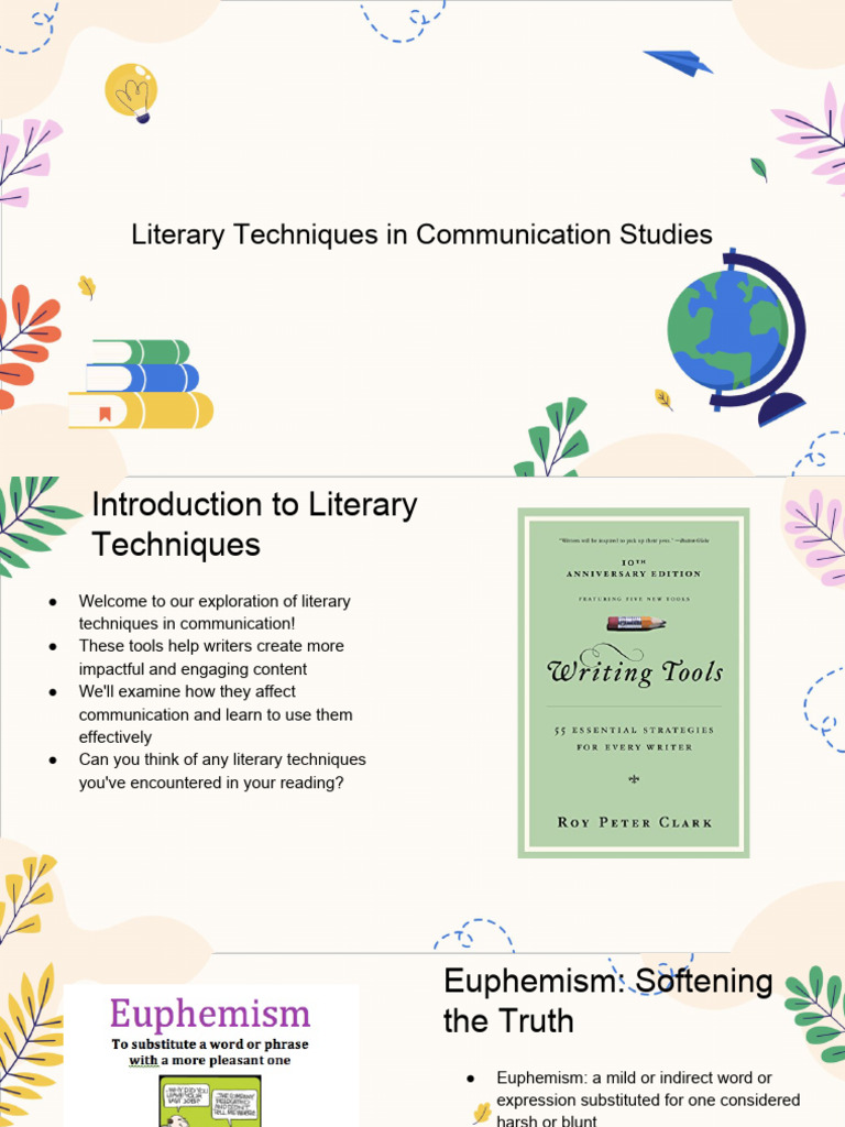 Literary Techniques in Communication Studies | PDF | Allegory | Metaphor