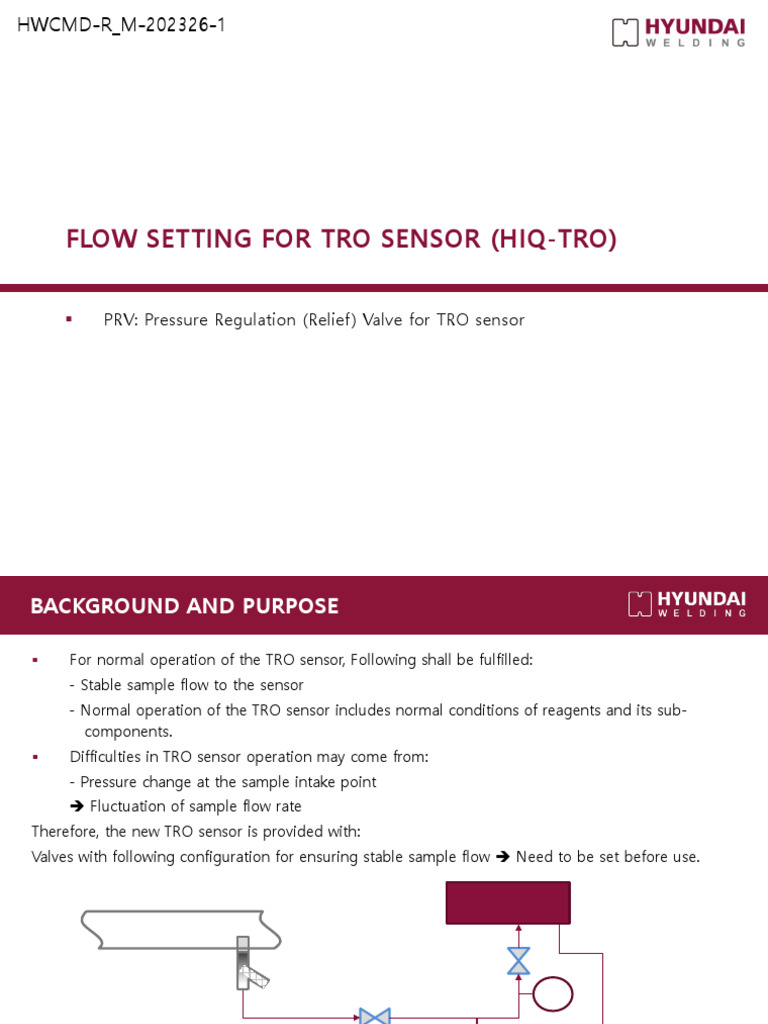 TRO Sensor Flow Setting Guide | PDF | Valve | Pump