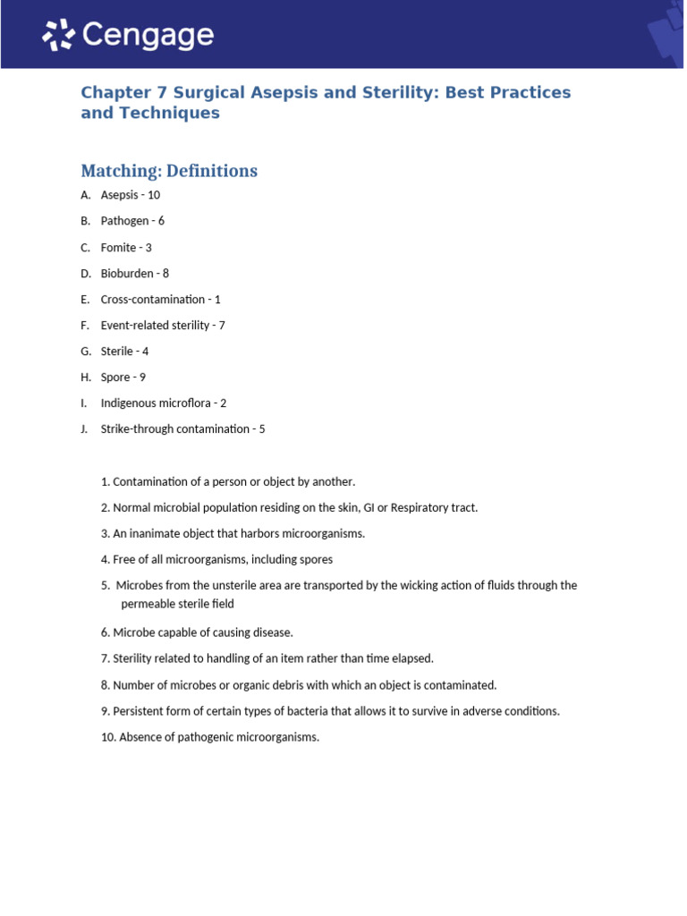 Surgical Asepsis Best Practices Guide | PDF | Sterilization ...