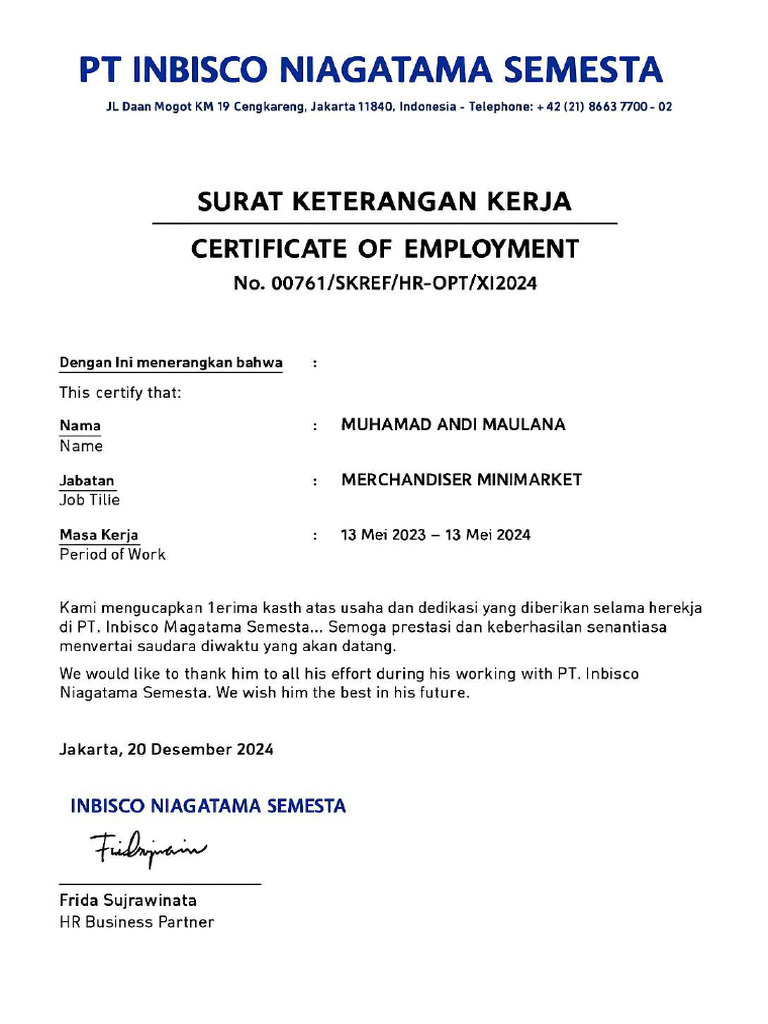 Profil Profesional Muhamad Andi Maulana | PDF