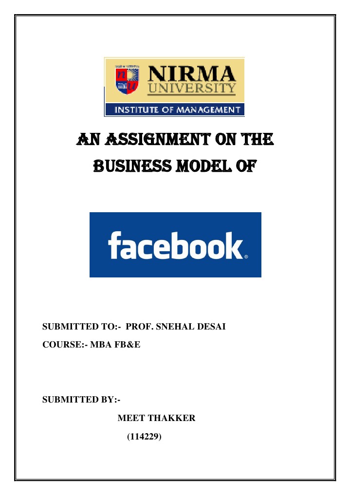 Facebook Business Model | PDF | Business Model | Facebook