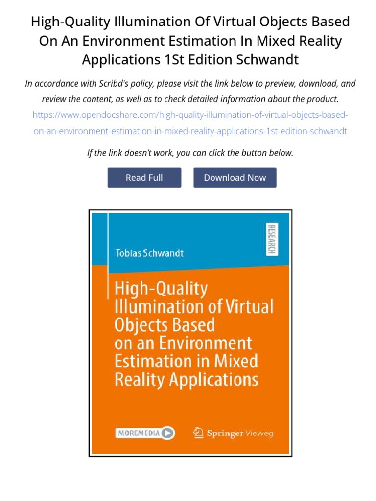 High-Quality Illumination of Virtual Objects Based on an Environment ...