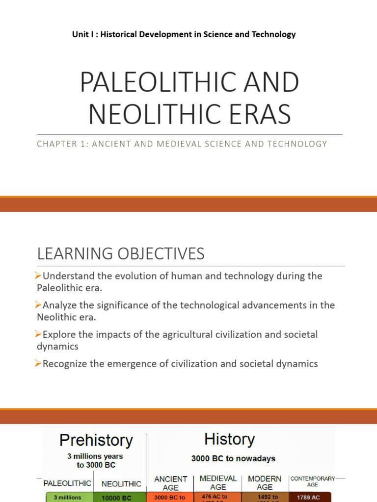 Chapter 1-1.1 Paleolithic and Neolithic Eras (1) | PDF | Paleolithic ...
