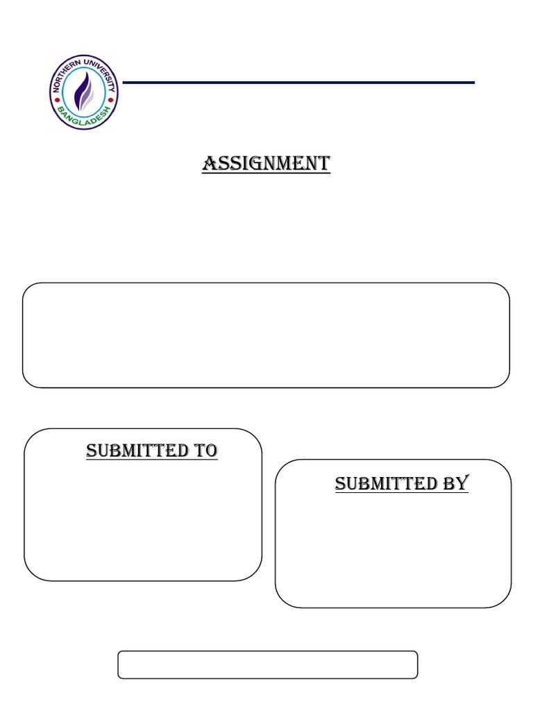 NUB Top Page of Assignment | PDF
