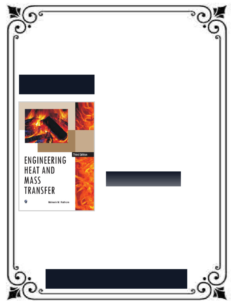 Engineering heat and mass transfer Third Edition. Edition Rathore ebook ...