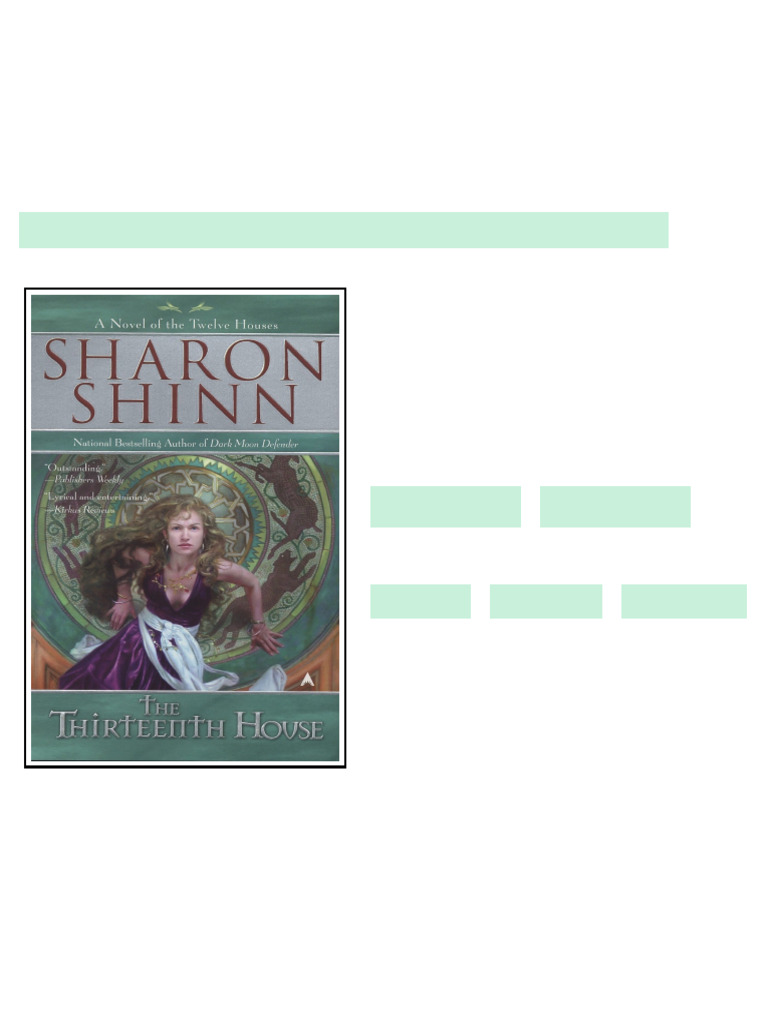 The Thirteenth House Sharon Shinn - ebook and textbook resources | PDF