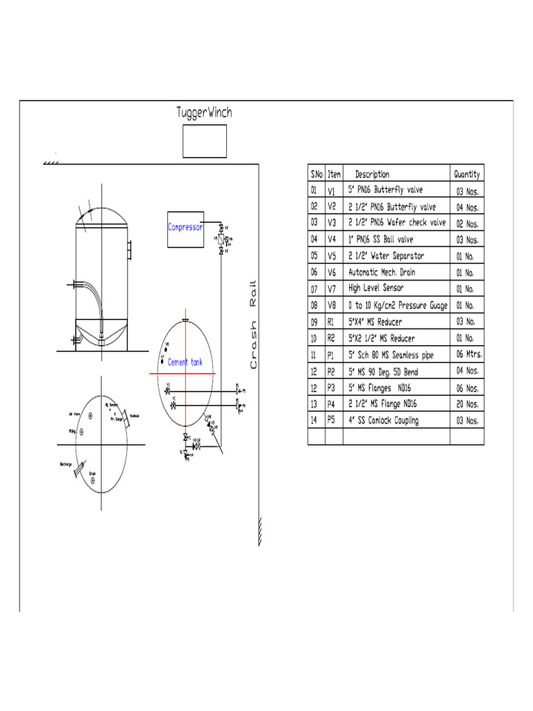 Cement Tank Schematic-Model | PDF