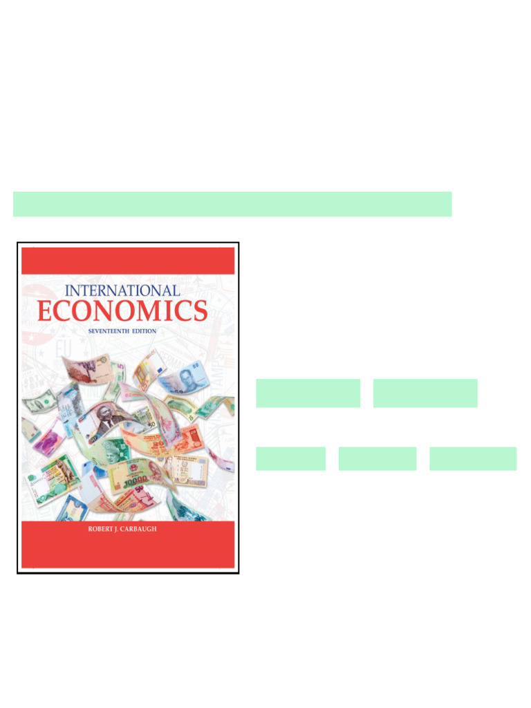 International Economics 17th Edition by Robert Carbaugh Wei Zhi digital ...