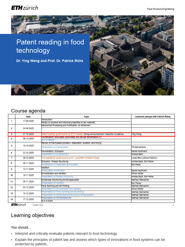 Patent Reading in Food Technology | PDF | Invention | Patent