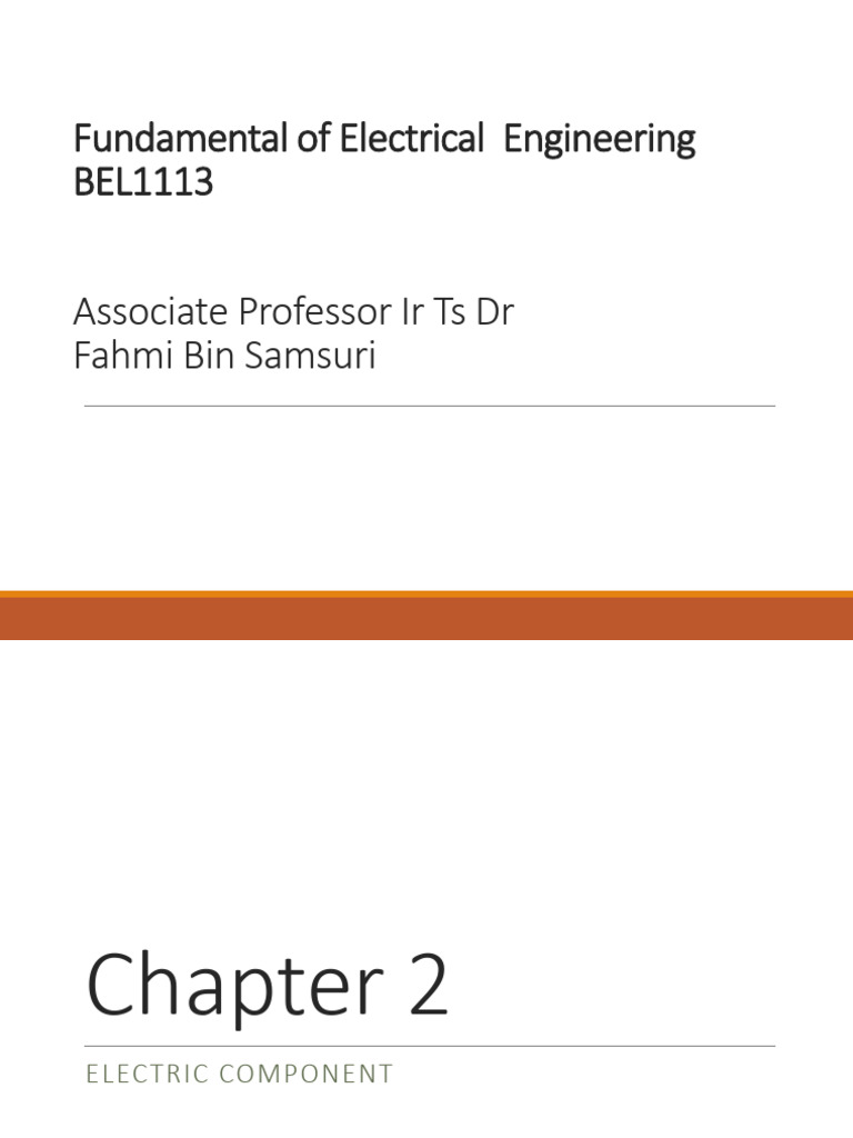 Chapter 2- (Full Version) Bel1113 | PDF | Resistor | Diode
