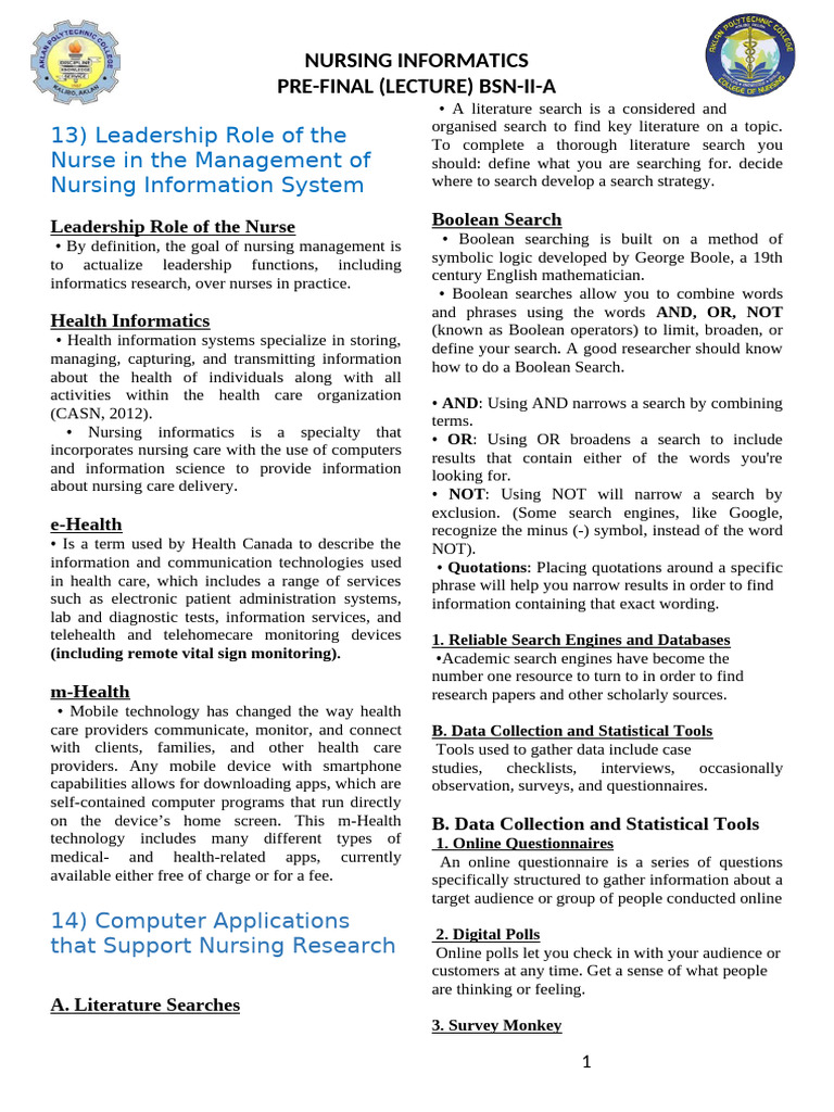 Joshwell Bsn a Nursing Info (Lec) | PDF | Augmented Reality | Virtual ...