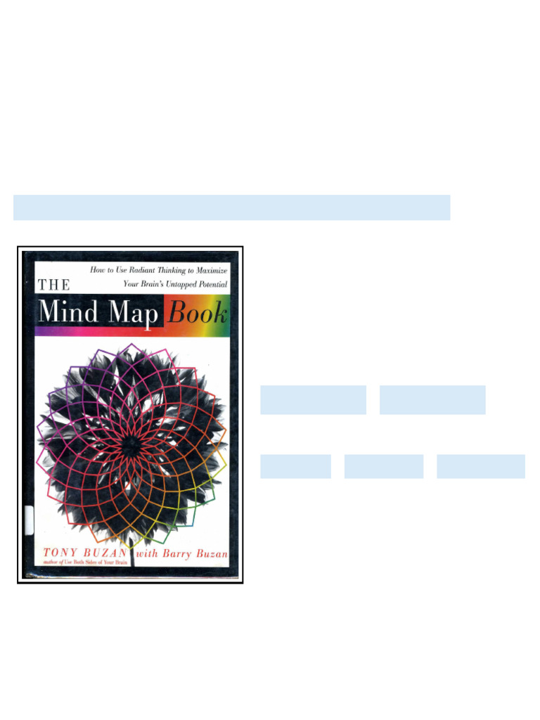 Mind Map Book How to Use Radiant Thinking to Maximize Your Brain's Untapped Potential The ...