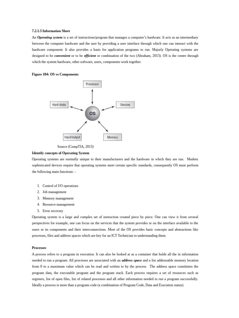 MOS Element 1 | PDF | Operating System | Kernel (Operating System)